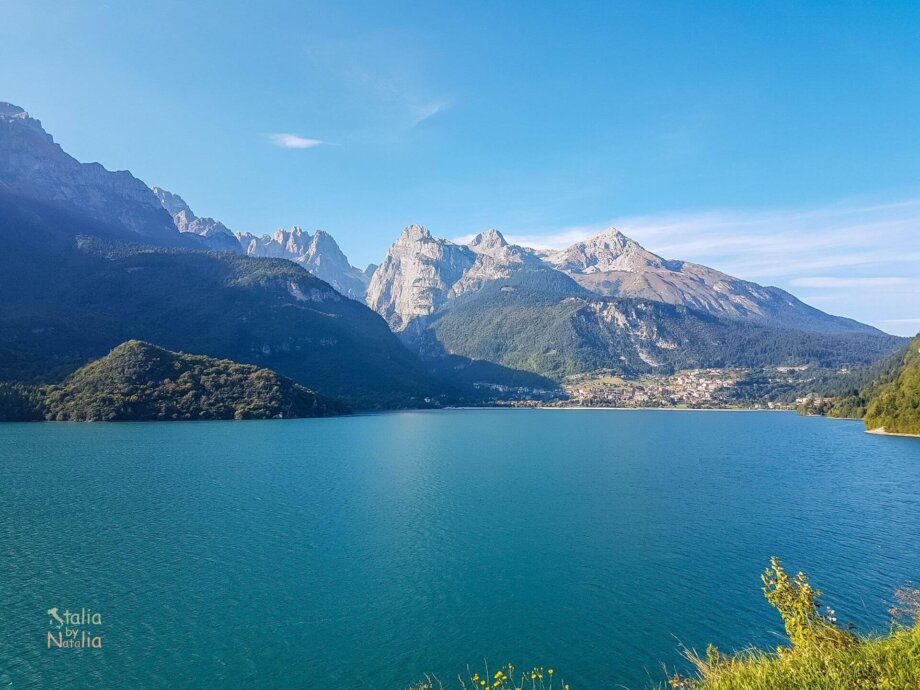 MOLVENO - most beautiful lake in Italy at the foot of the Brenta Dolomites