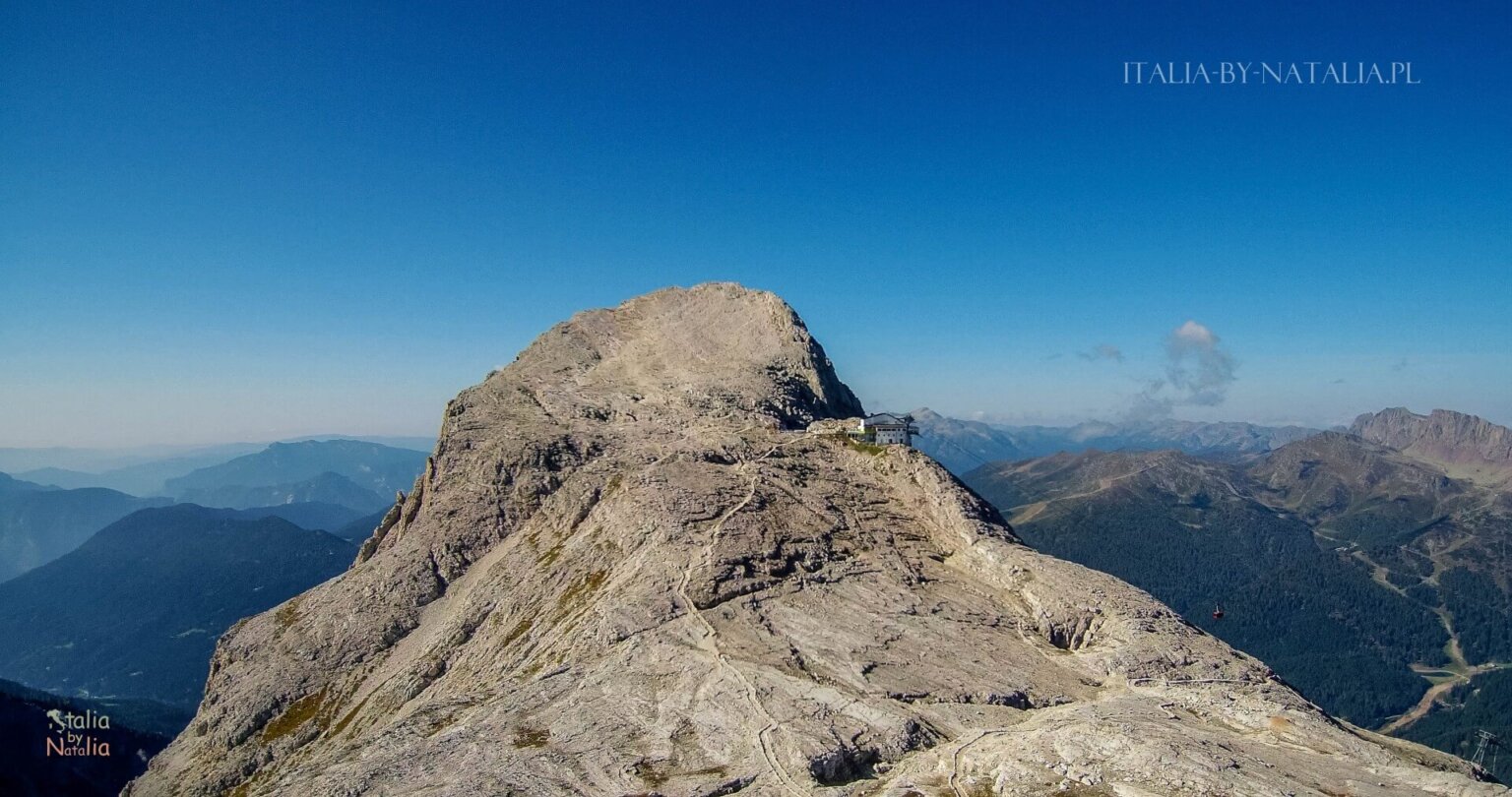 Dolomites. Cima Rosetta - cable car and easy trekking at 2 743 m a.s.l.