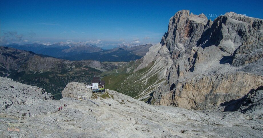 Dolomites. Cima Rosetta - cable car and easy trekking at 2 743 m a.s.l.
