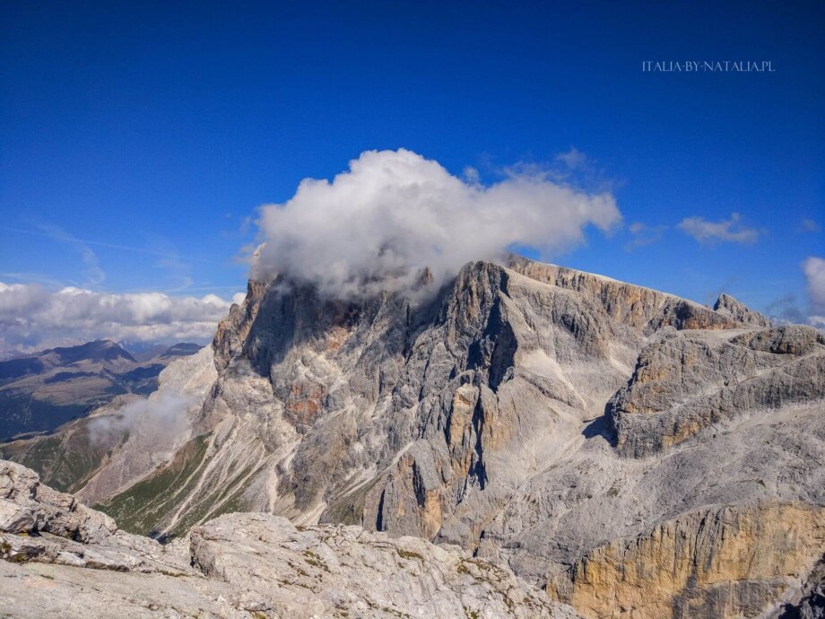 Dolomites. Cima Rosetta - cable car and easy trekking at 2 743 m a.s.l.